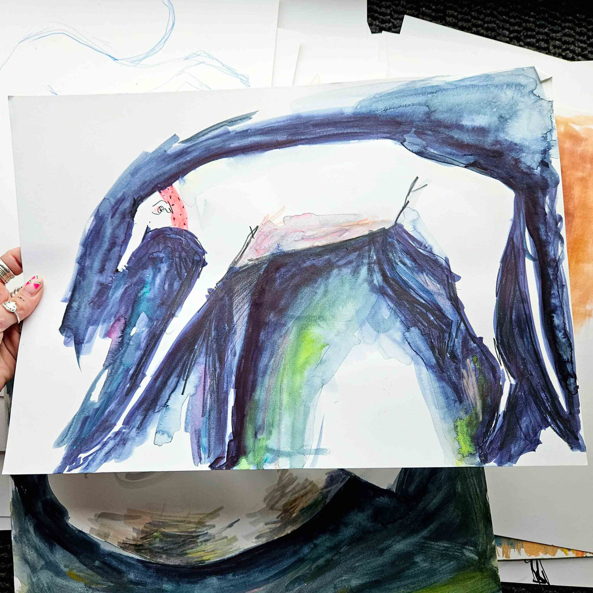 Shadow Derp with Collar - Original Drawing (A3 size - 297 x 420 mm ...