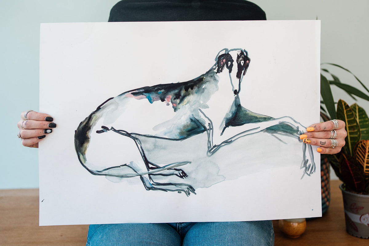 Snoot Led Down - Original Drawing A2 – MadeByHarriet